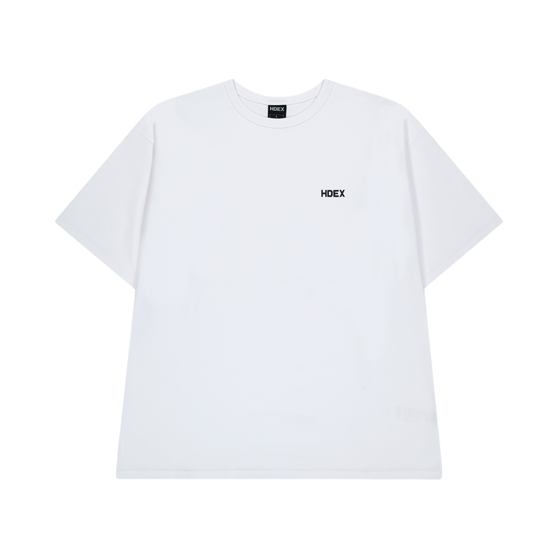 에이치덱스 메인 스몰 로고 오버핏 숏 슬리브 화이트 | HDEX | KREAM