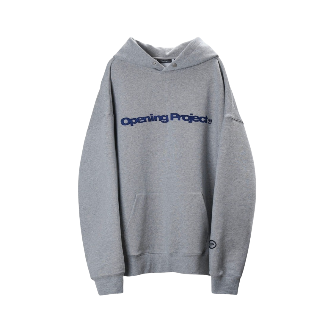 오프닝프로젝트 OP 로고 후디 멜란지 그레이 | Opening Project | KREAM