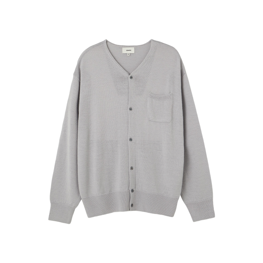 르아브 베일 브이넥 가디건 라이트그레이 | LEARVE | KREAM