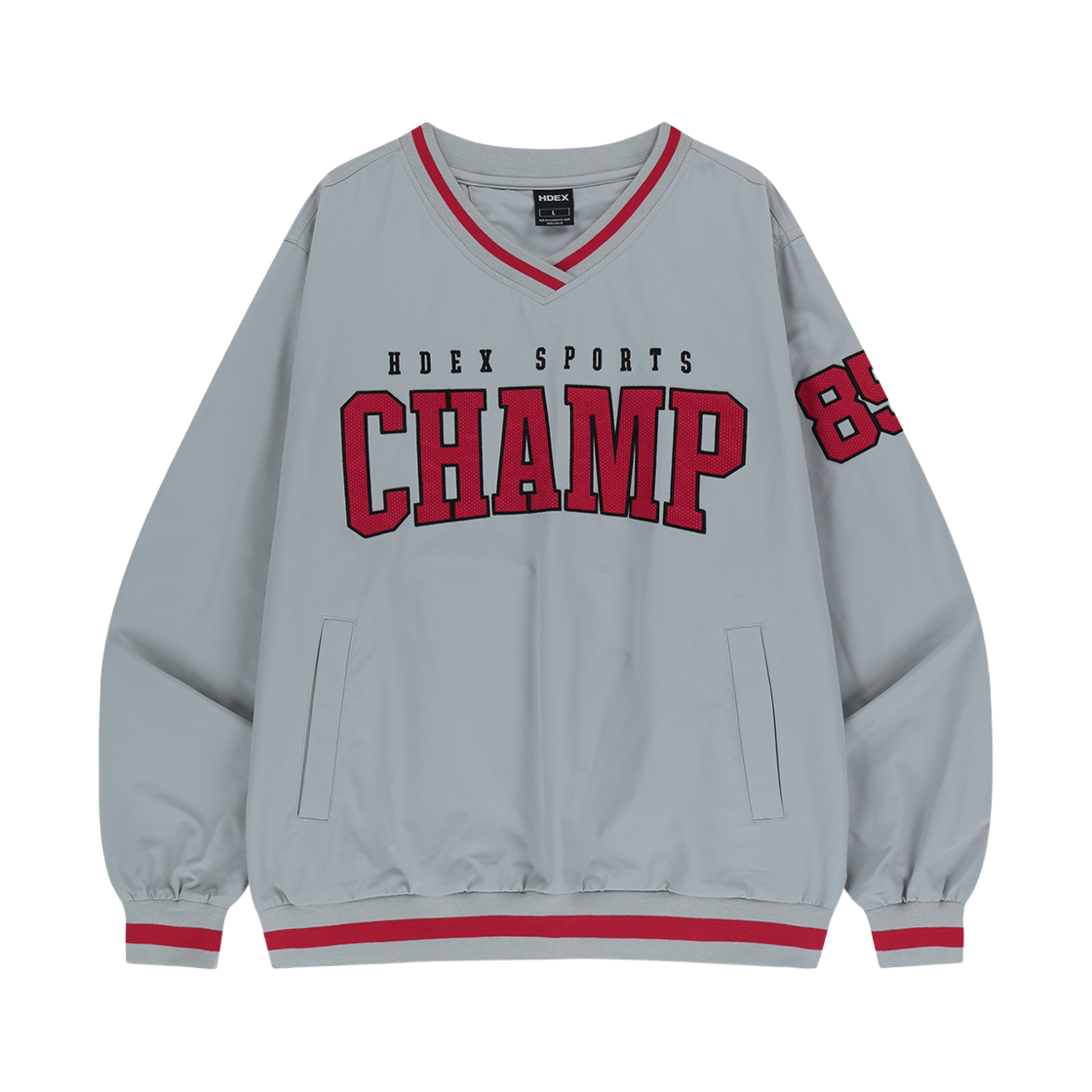 에이치덱스 챔프 85 웜업 풀오버 라이트 그레이 | HDEX | KREAM