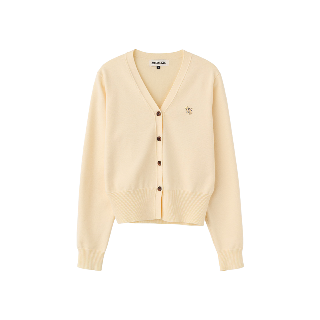 제너럴아이디어 우먼 GNRL 에센셜 가디건 버터 | GENERAL IDEA | KREAM