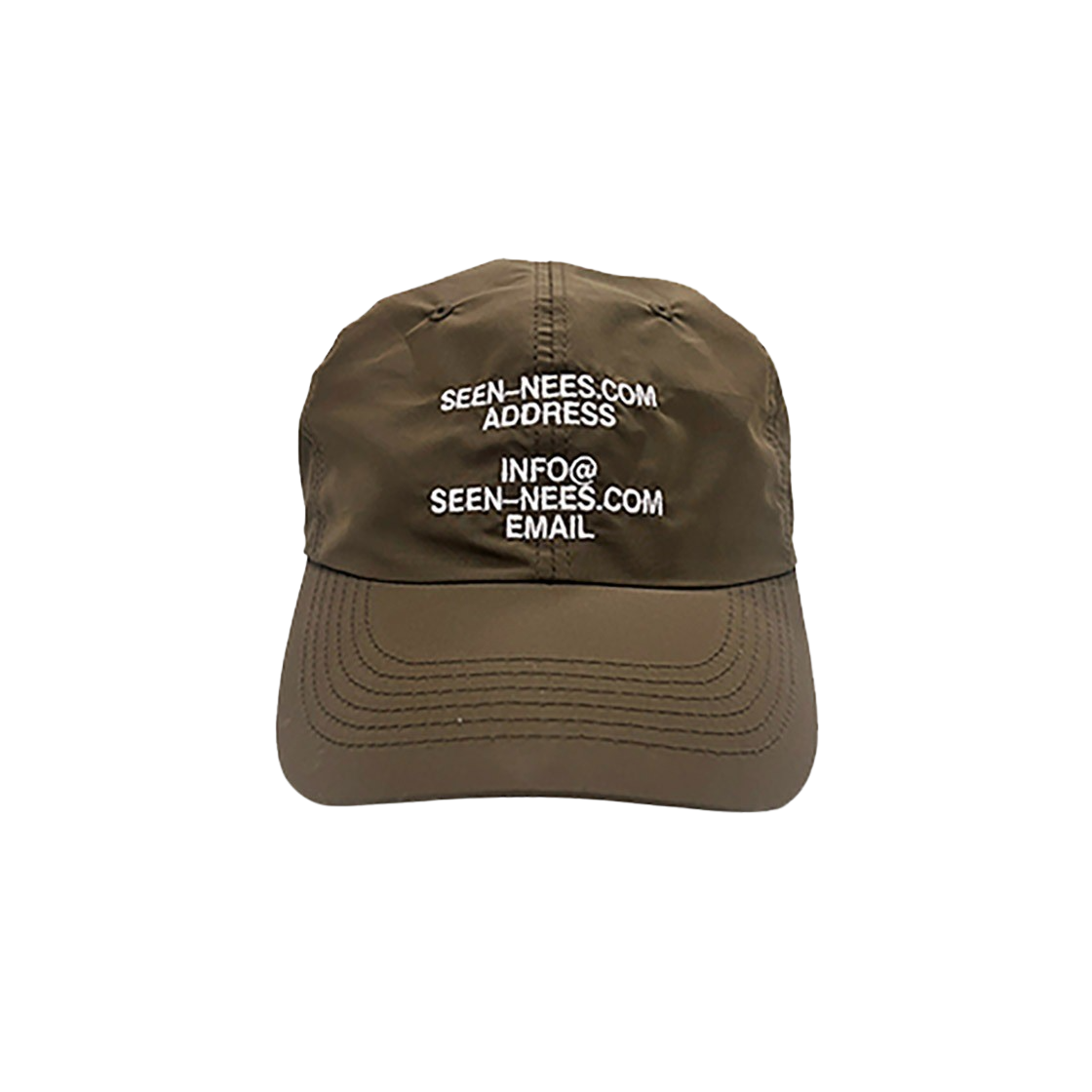 씬 컨택 로고 캡 브라운 | SEEN | KREAM