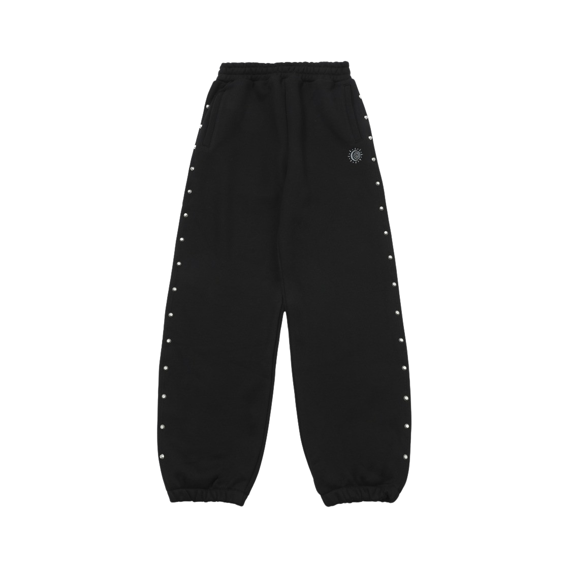 웨스켄 아즈텍 심볼 엠브로이더리 스터디드 스웨트팬츠 블랙 | Wesken | KREAM