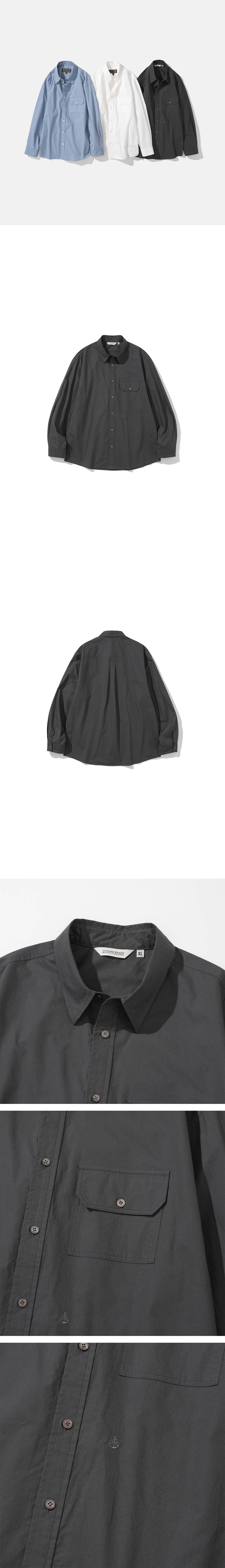 유니폼 브릿지 유니폼 앵커 셔츠 차콜 | Uniform Bridge | KREAM