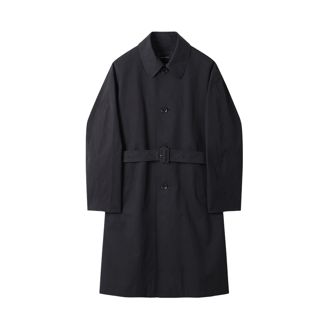 커스텀멜로우 벨티드 맥 코트 블랙 | Customellow | KREAM