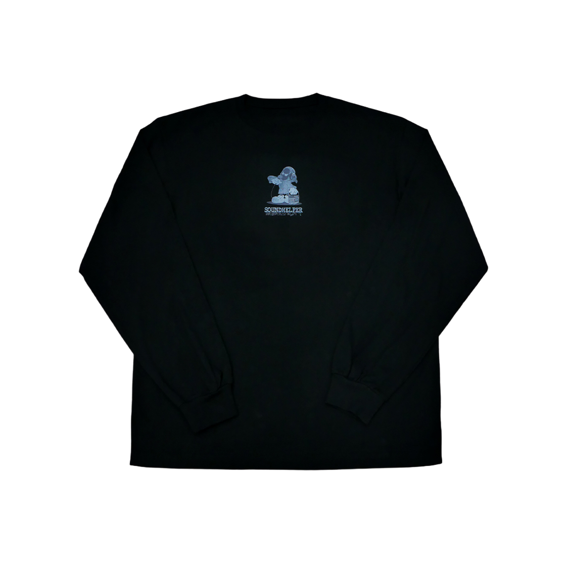 베이스크림 스크리밍 롱슬리브 티셔츠 블랙 | BASECREAM | KREAM