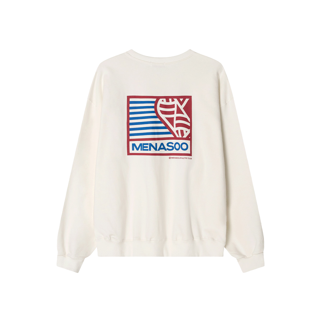 미나수 하트트랙 스웨트셔츠 화이트 | MENASOO | KREAM