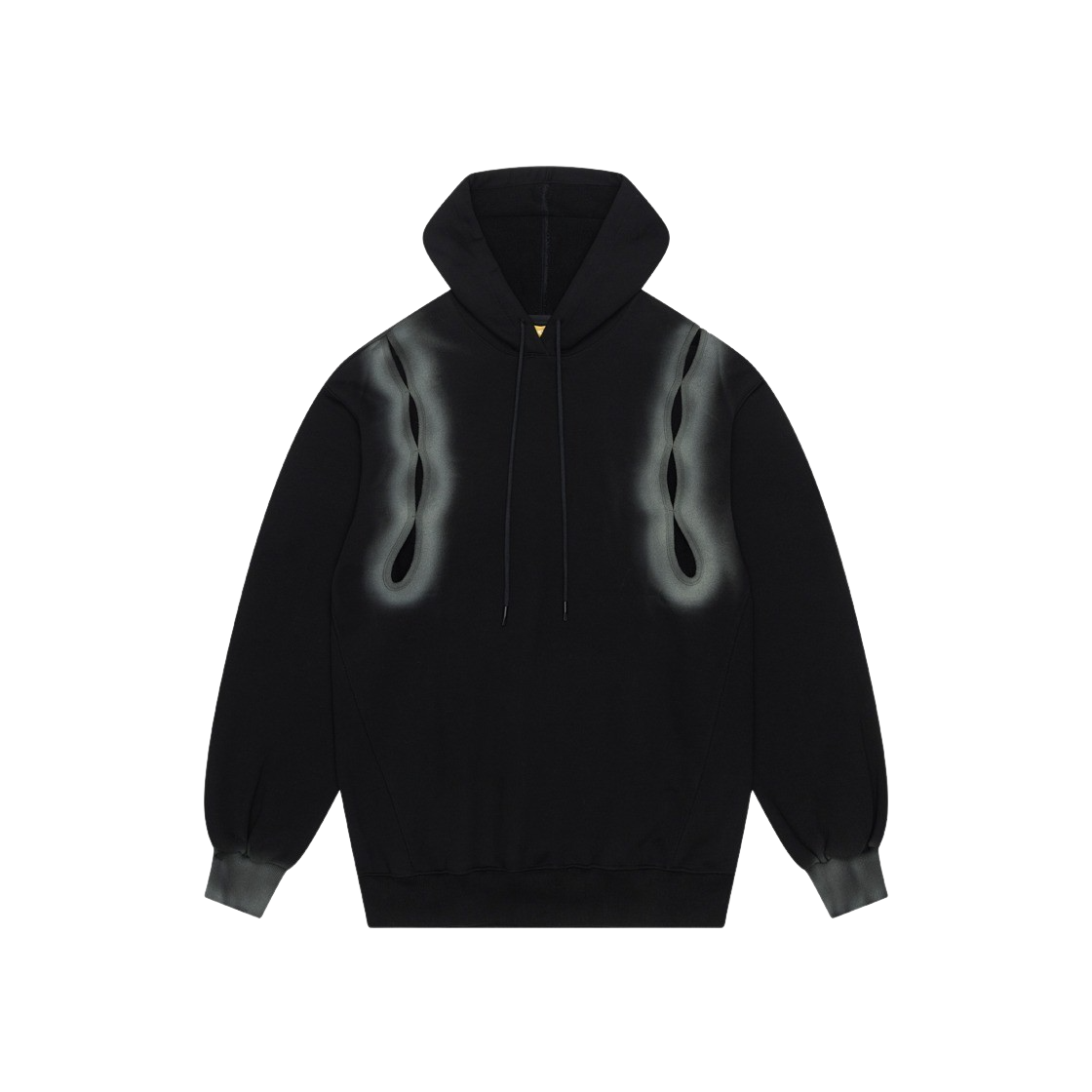 쿄 에어브러쉬 컷아웃 루프 후디 블랙 | KYO | KREAM