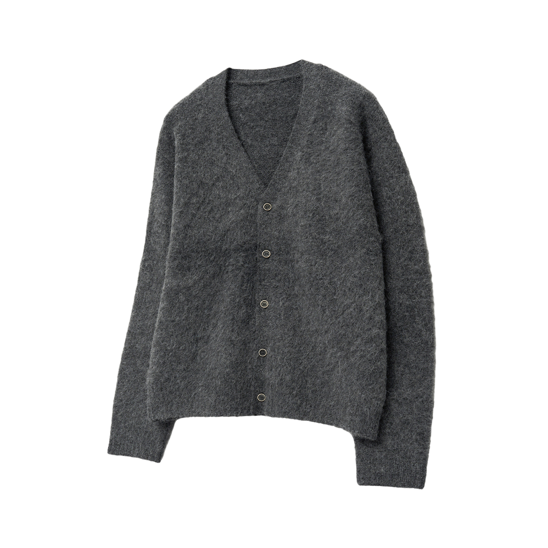 티엔지티 오버핏 알파카 브러쉬드 가디건 그레이 | TNGT | KREAM