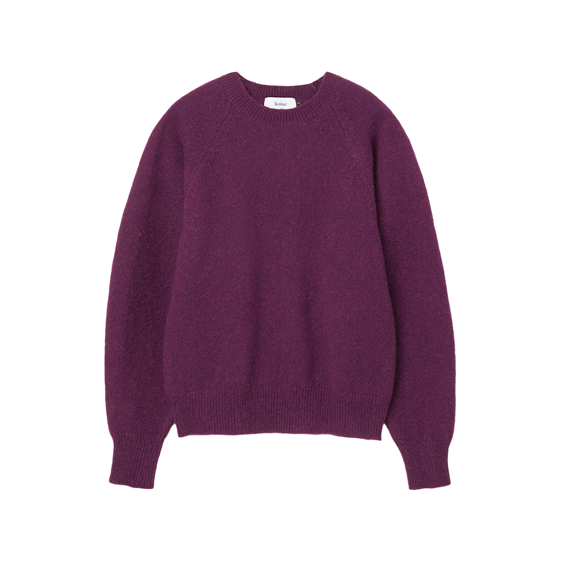 니티드 쉐기독 울 100% 라운드 니트 블루 | Knitted | KREAM