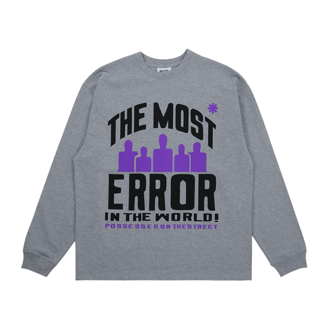 퍼츠 에러 휴먼 롱슬리브 멜란지 | POTS | KREAM