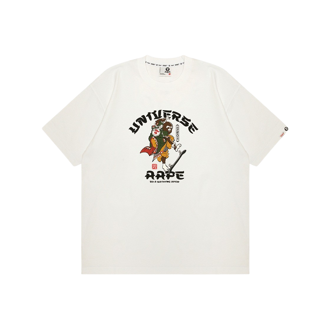 에이프 테마 유니버스 티 화이트 | AAPE | KREAM