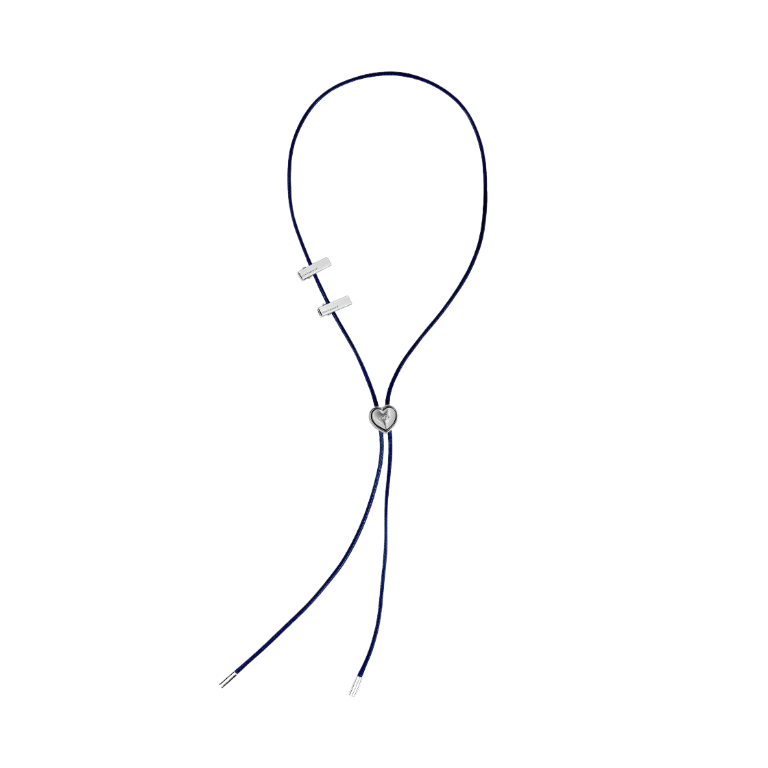 센티멍 넘버 483 하트 코드 락 네크리스 실버/네이비 | SENTIMENTS | KREAM