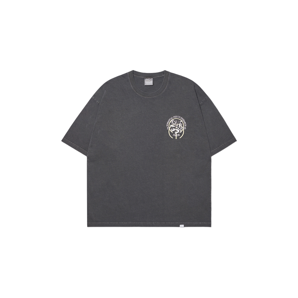 노매뉴얼 NM 헤럴드리 티셔츠 웜 차콜 | NOMANUAL | KREAM