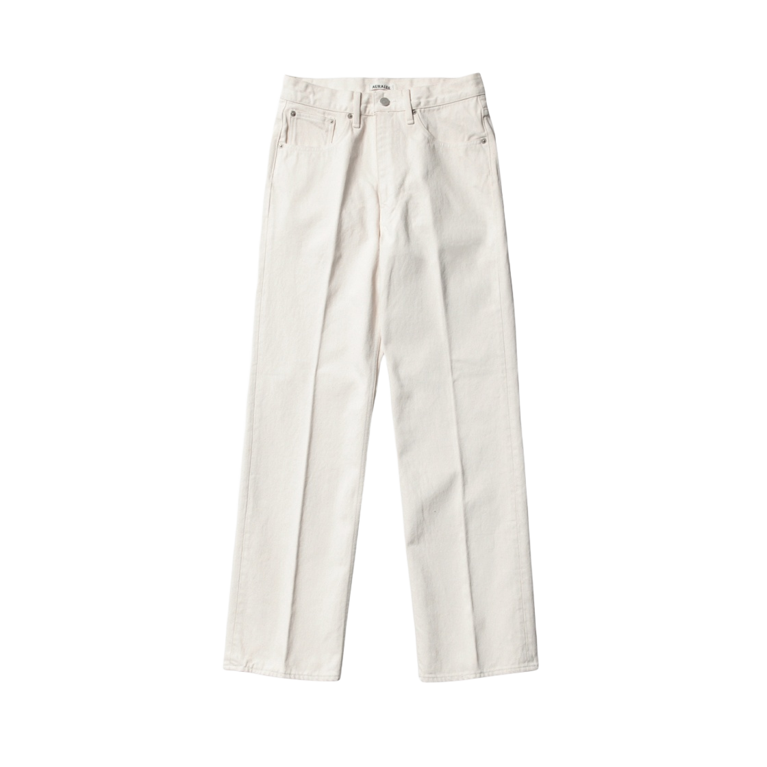 오라리 하드 트위스트 데님 5P 팬츠 화이트 아이보리 - 22SS | Auralee | KREAM