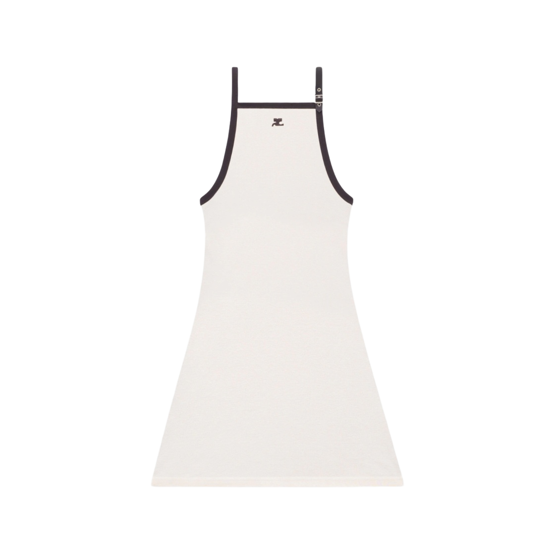 (W) 꾸레쥬 버클 콘트라스트 드레스 라임 스톤 블랙 | Courreges | KREAM