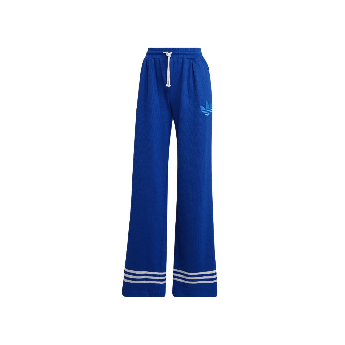 (W) 아디다스 아디컬러 헤리티지 나우 니트 와이드 팬츠 컬리지에이트 로얄 - US 사이즈 | Adidas | KREAM