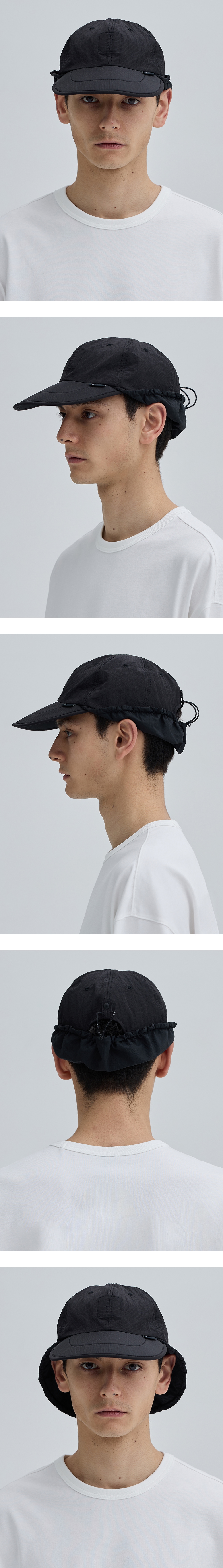 모이프 보야저 캡 블랙 립스탑 | moif | KREAM