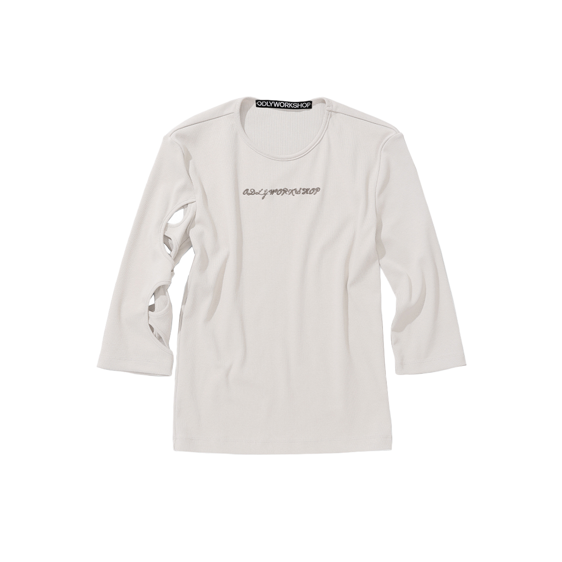 오들리워크샵 3-쿼터 컷아웃티, 스모그 | ODLYWORKSHOP | KREAM