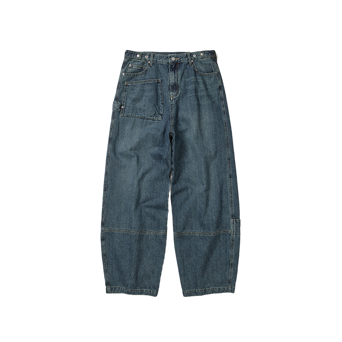 카락터 색 데님 팬츠 모스 블루 | Karactor | KREAM