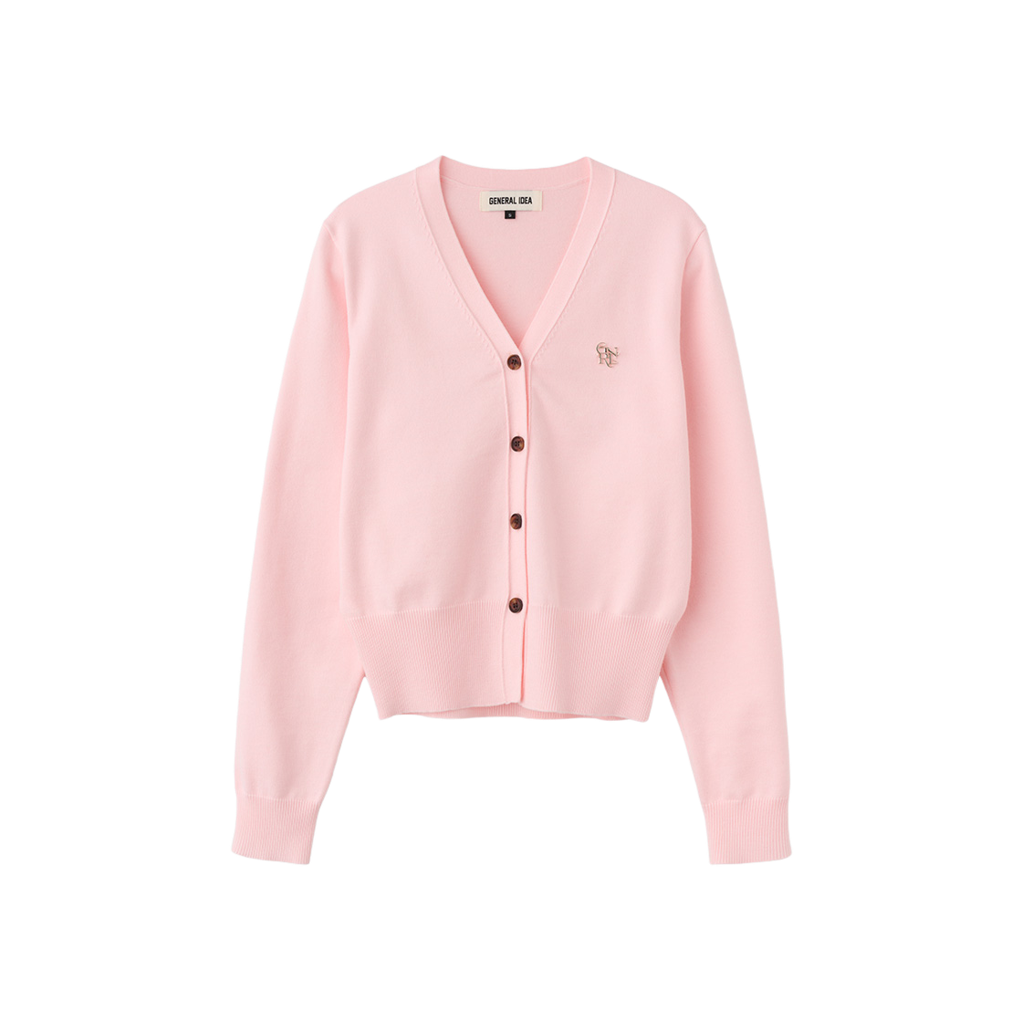 제너럴아이디어 우먼 GNRL 에센셜 가디건 핑크 | GENERAL IDEA | KREAM