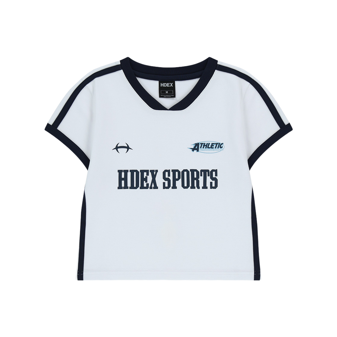 에이치덱스 우먼스 스포티 링거 브이넥 숏 슬리브 화이트 | HDEX | KREAM