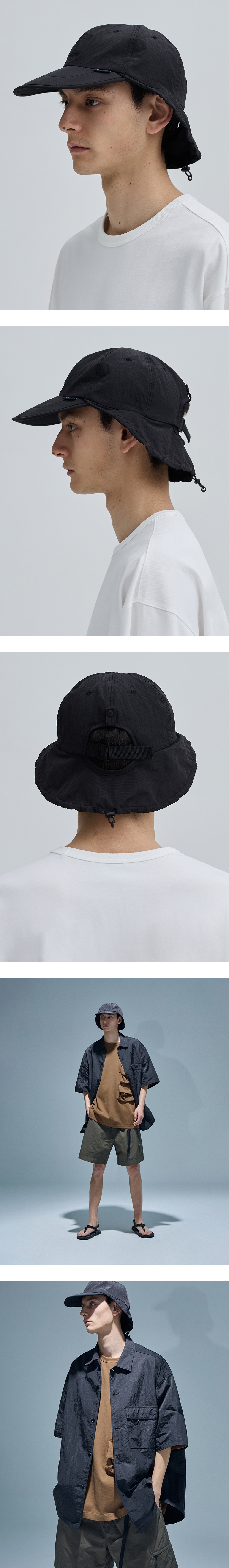 모이프 보야저 캡 블랙 립스탑 | moif | KREAM