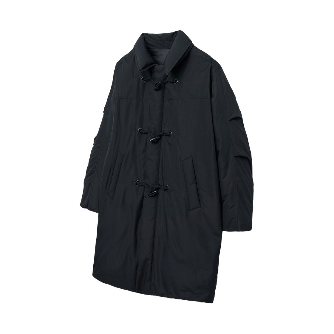 티엔지티 유러피언 구스 블랙 더플 롱 구스다운 점퍼 | TNGT | KREAM