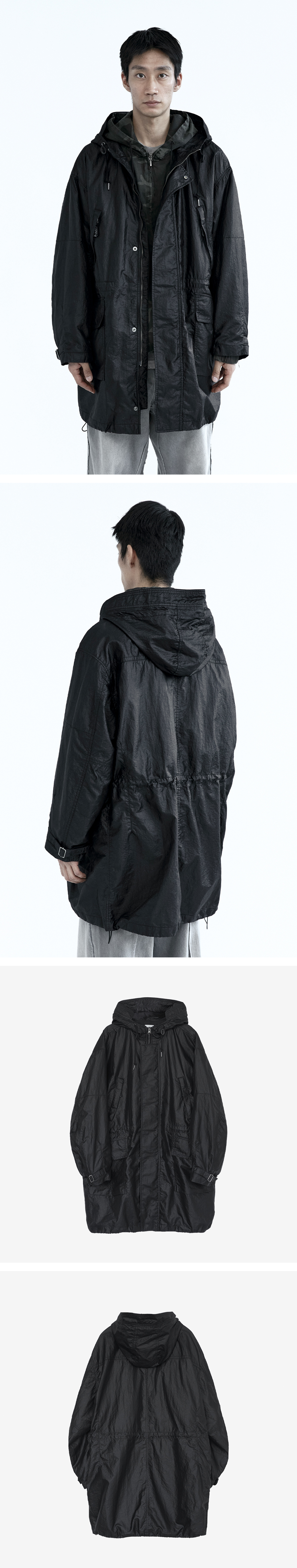 폴리테루 64 델 롱 파카 블랙 | Polyteru | KREAM
