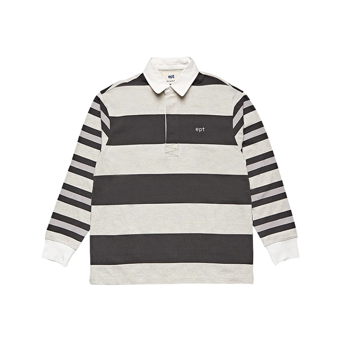 이피티 스트라이프 럭비 셔츠 그레이 | EPT | KREAM