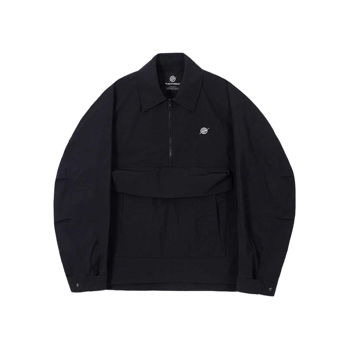 칼라파타르 나일론 타슬란 하프집업 아노락 자켓 블랙 | KALA PATTHAR | KREAM