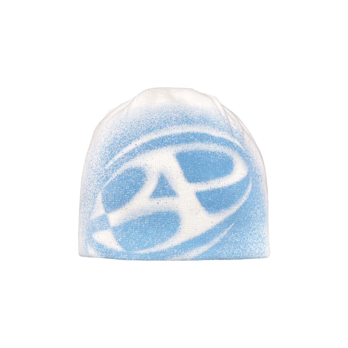 비피투디스오더 빅 로고 스프레이 비니 화이트 블루 | BP2DISORDER | KREAM