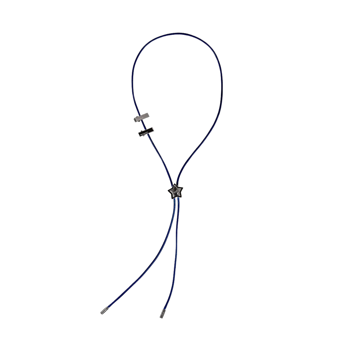 센티멍 넘버 482 스타 코드 락 네크리스 블랙/네이비 | SENTIMENTS | KREAM