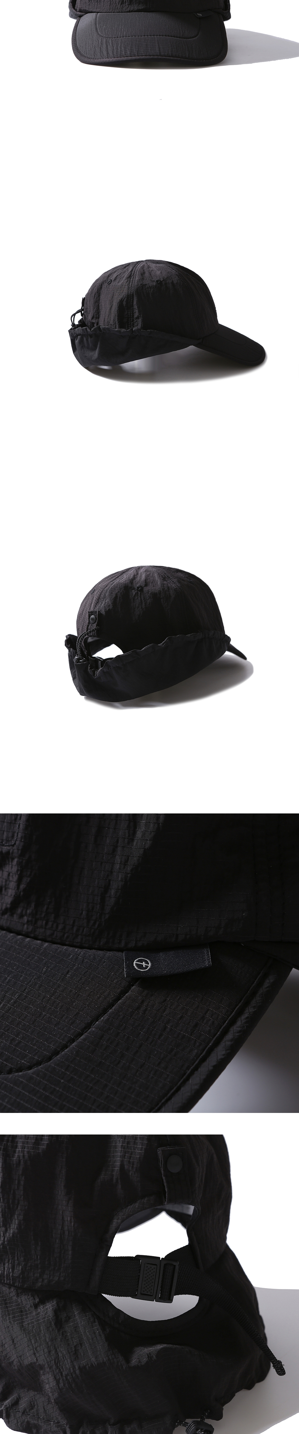 모이프 보야저 캡 블랙 립스탑 | moif | KREAM