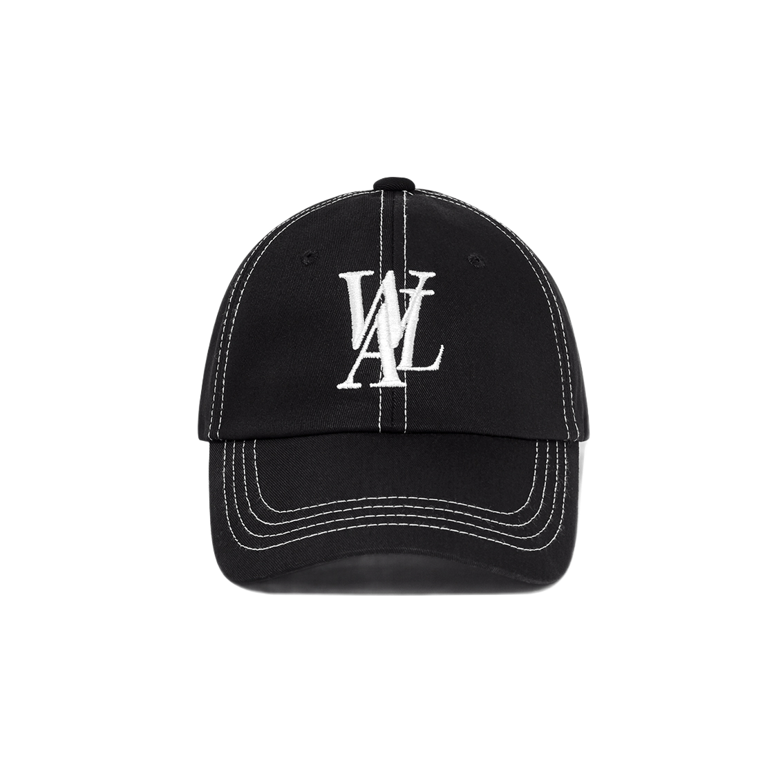 우알롱 시그니처 로고 볼캡 스티치 블랙 | WOOALONG | KREAM