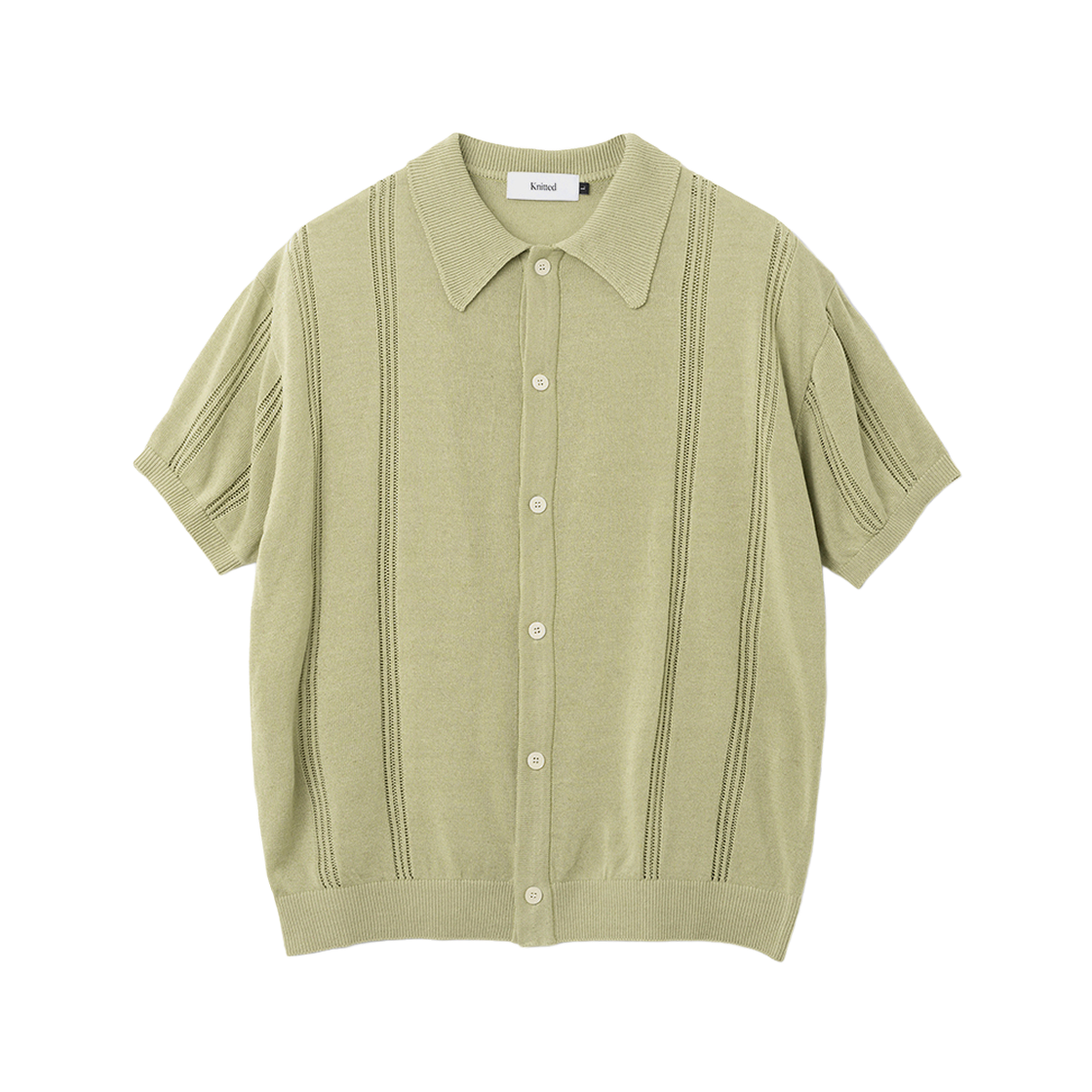 니티드 린넨 스카시 니트 셔츠 세이지 그린 | Knitted | KREAM