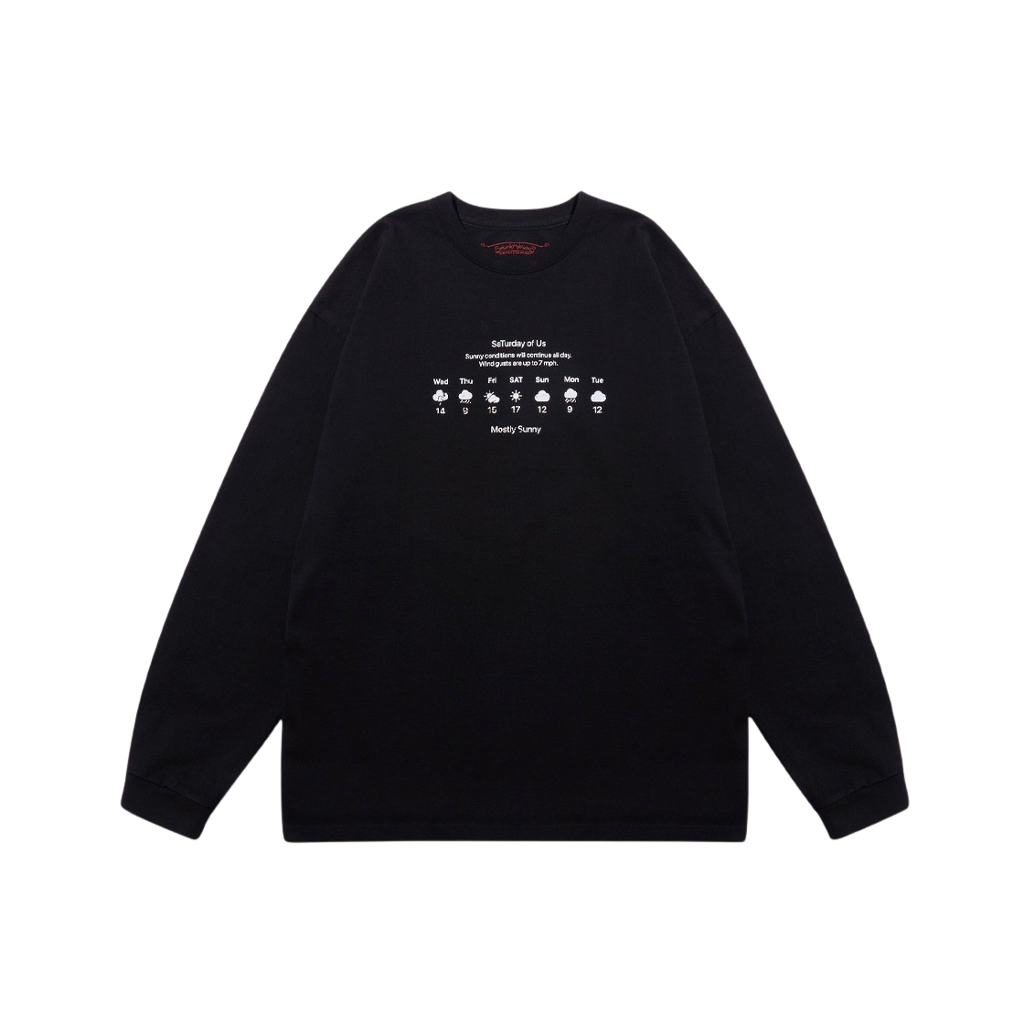 에스티유 웨더 사인 롱슬리브 블랙 | STU | KREAM
