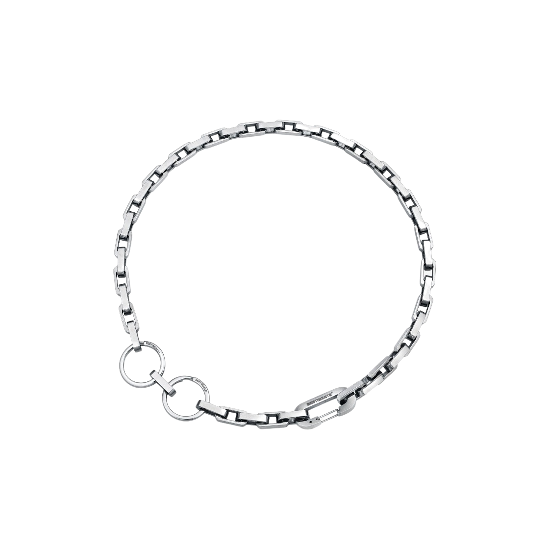 센티멍 넘버 320 실버 투 링 네클리스 | SENTIMENTS | KREAM