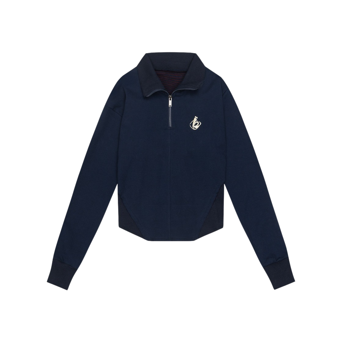 쿄 백 컷아웃 하프넥 풀오버 네이비 | KYO | KREAM