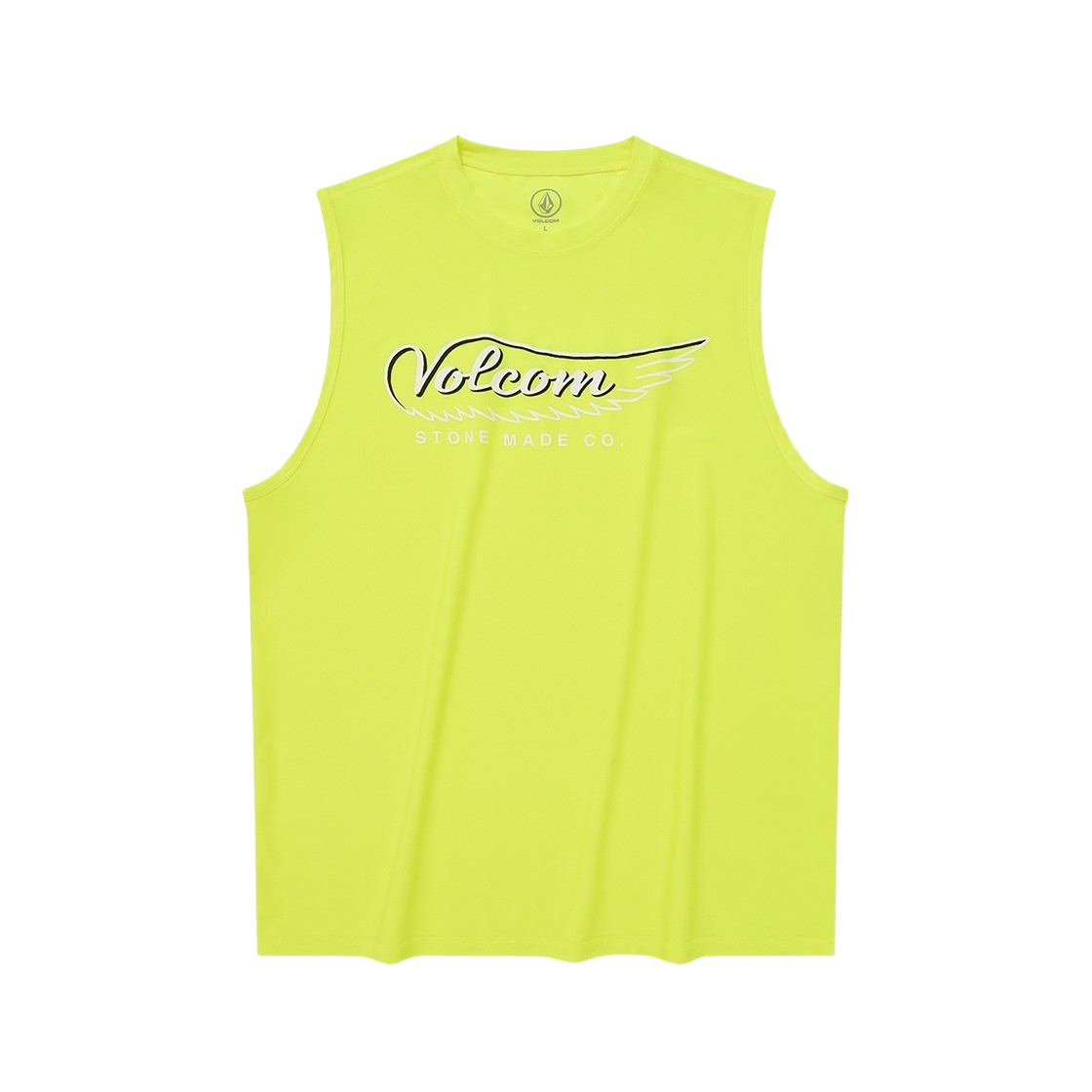 볼컴 플라잉 볼컴 머슬 래쉬가드 네온 옐로우 | VOLCOM | KREAM