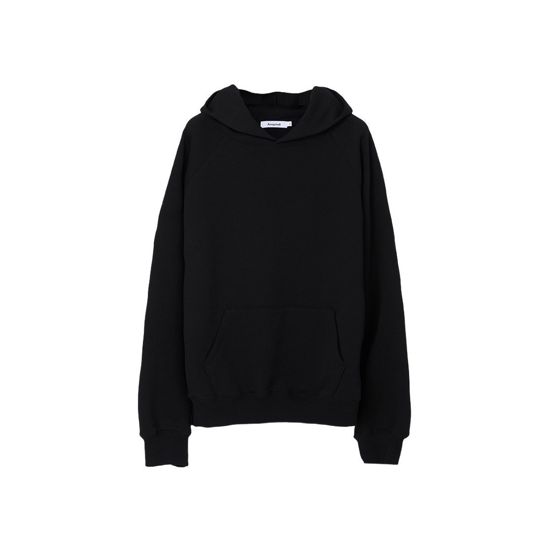 어레이드 컴피 오버사이즈 래글런 후디 블랙 | ARRAYED | KREAM