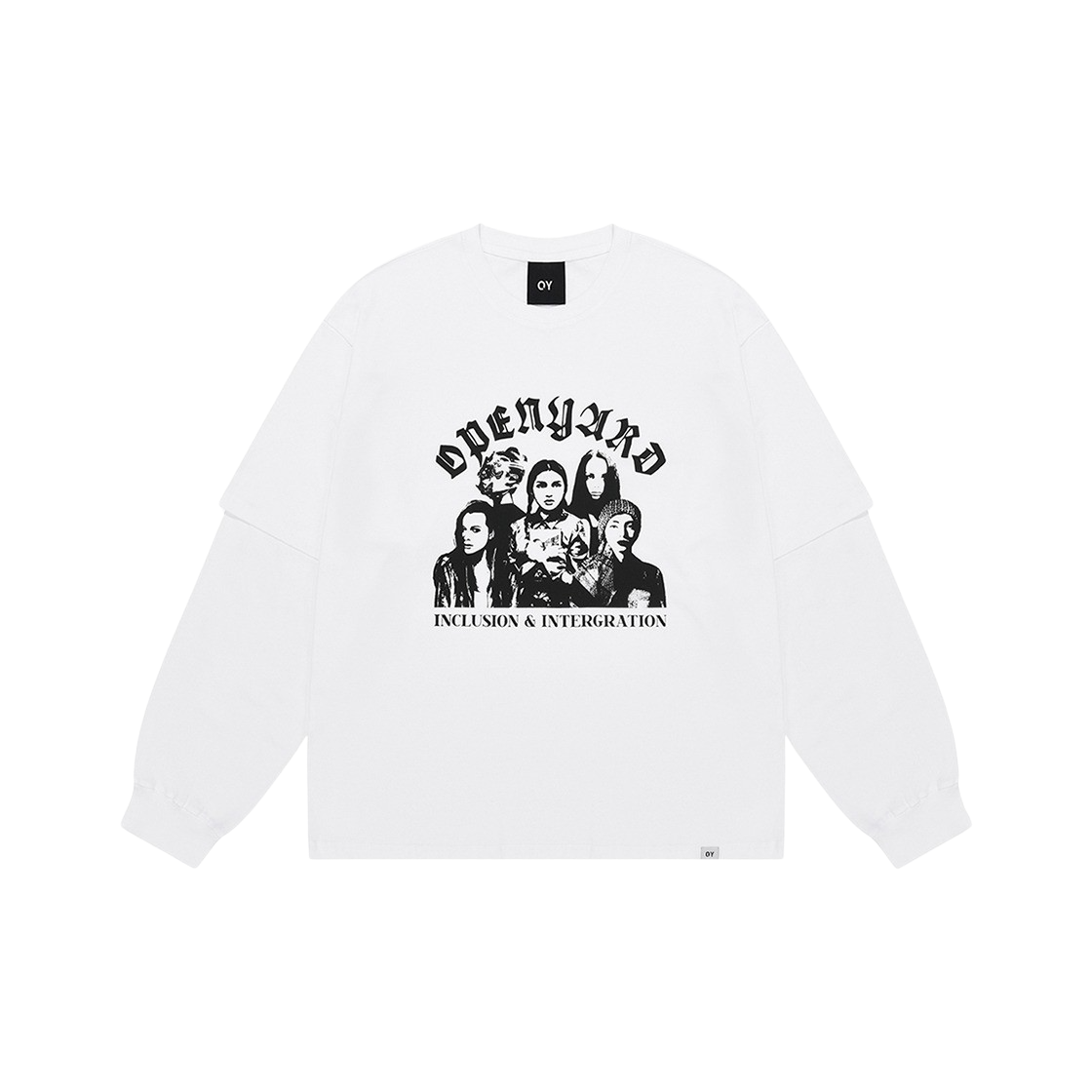 오와이 B.G.S 레이어드 롱슬리브 화이트 | OY | KREAM