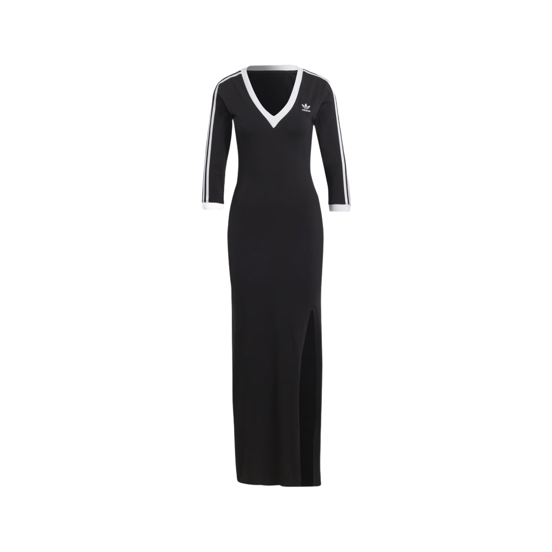 (W) 아디다스 아디컬러 클래식 삼선 맥시 드레스 블랙 - US 사이즈 | Adidas | KREAM