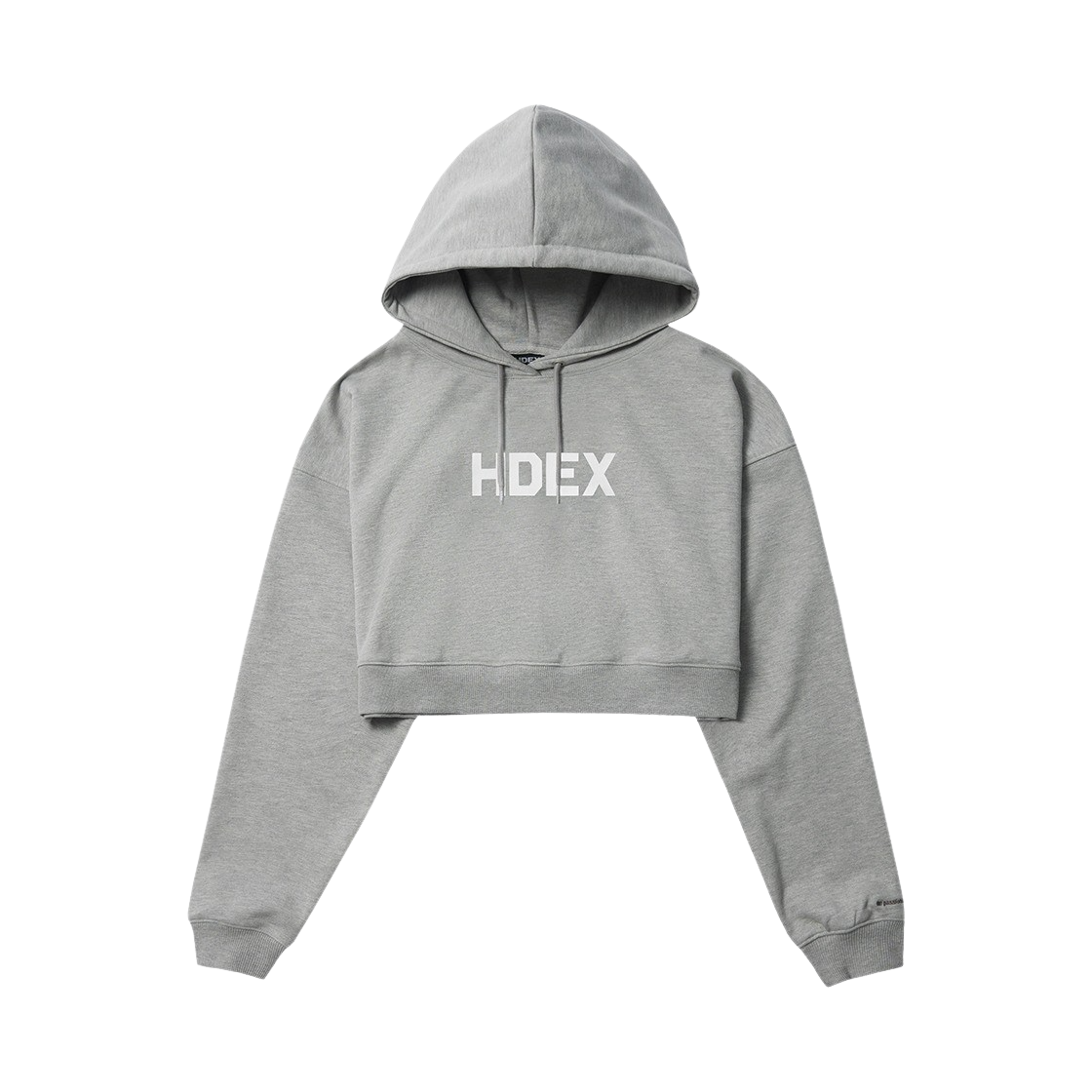 에이치덱스 우먼스 메인로고 크롭 후디 그레이 | HDEX | KREAM