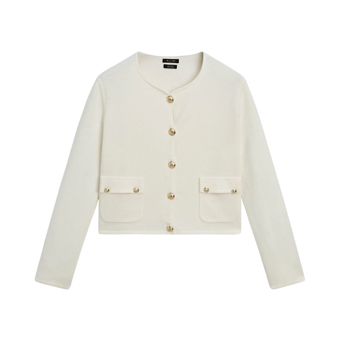 마시모두띠 버튼 펠티드 울 니트 가디건 크림 | Massimo Dutti | KREAM