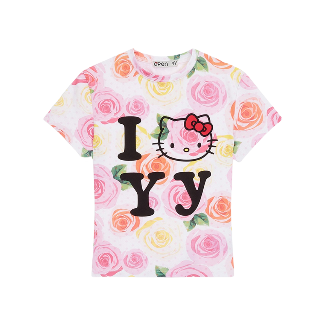 오픈 Yy x 헬로 키티 베이비 티셔츠 핑크 | Open Yy | KREAM