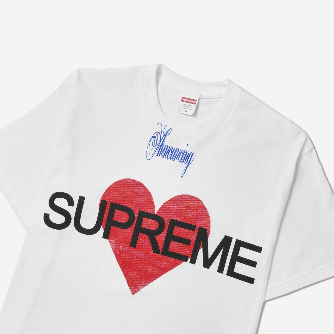 슈프림 어나운싱 티셔츠 화이트 - 25SS | Supreme | KREAM