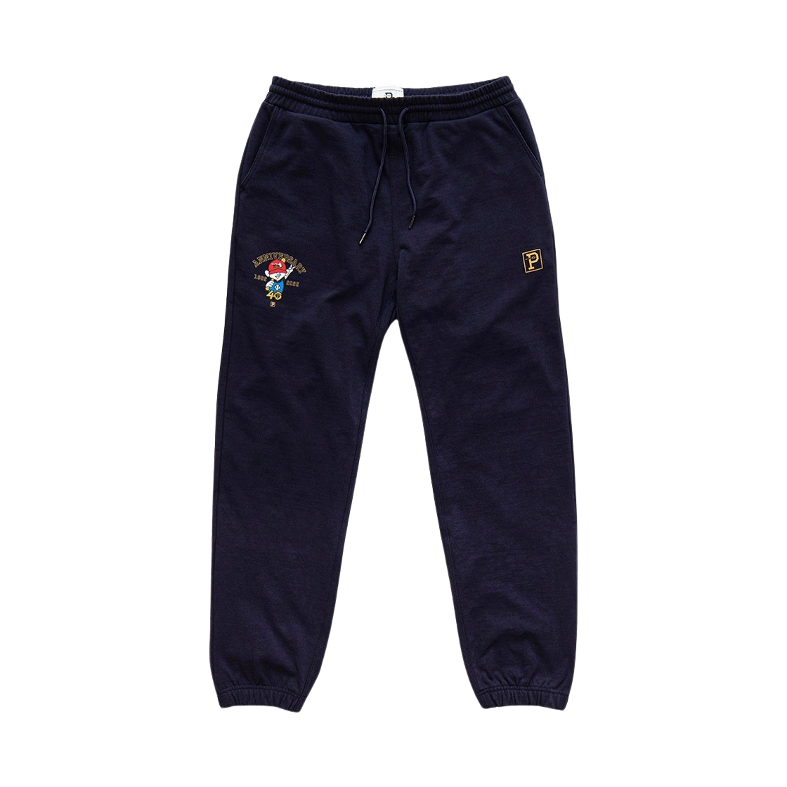 오버더피치 x KBO 40주년 캐릭터 로고 스웨트팬츠 네이비 | Over The Pitch | KREAM