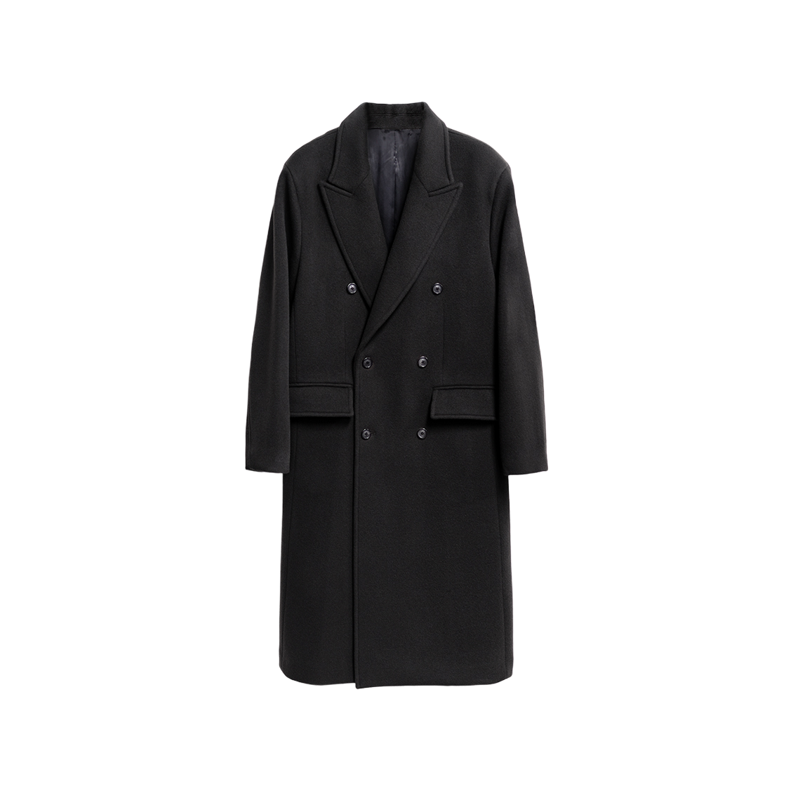 고낙 더블 브레스티드 코트 블랙 | Gonak | KREAM