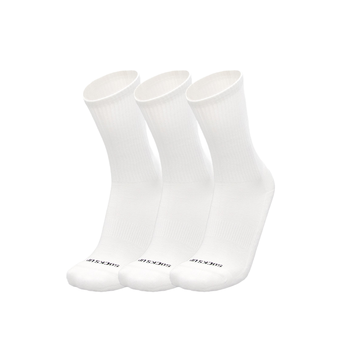 삭스업 에브리데이 쿠션 삭스 화이트 (3 pack) | Socks Up | KREAM